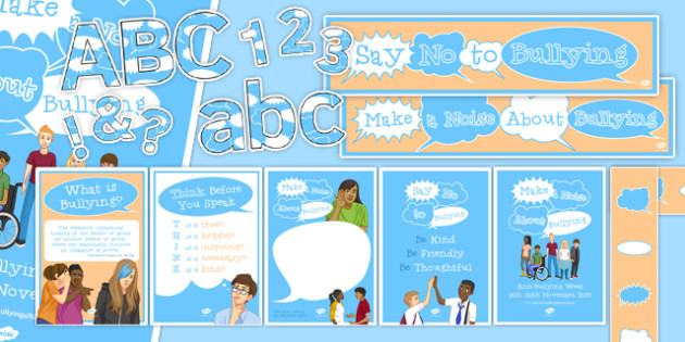 Anti-Bullying Week Display Pack (teacher made)
