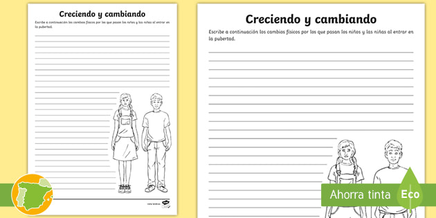 Ficha de actividad: Creciendo y cambiando Ficha de actividad: Creciendo y cambiando