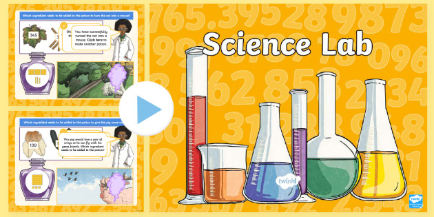 Science Themed Reading and Writing Numbers Game