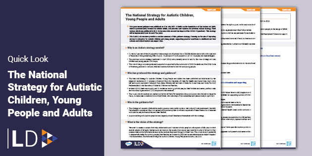 Quick Look: The National Strategy for Autistic Children, Young People and