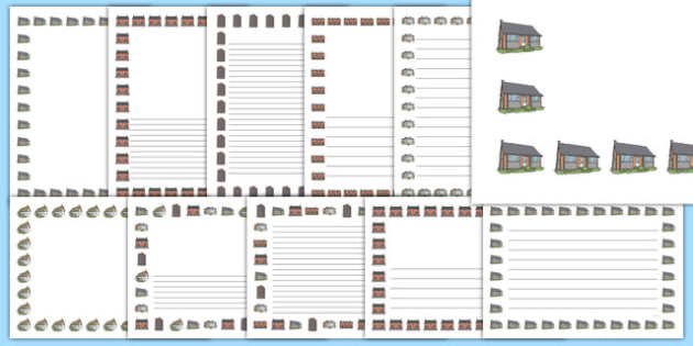 FREE! - Houses and Homes Page Border Portrait (teacher made)