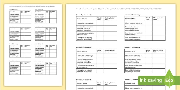 Lesson Success Criteria | twinkl.ca