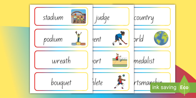 Word Cards (teacher made)