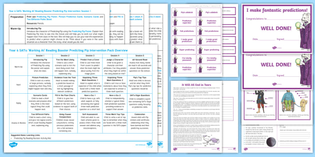 UKS2 Reading Catch-Up Intervention Pack: Predicting Pip