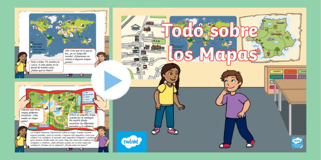 FREE! - PowerPoint: Todo sobre los mapas (teacher made)
