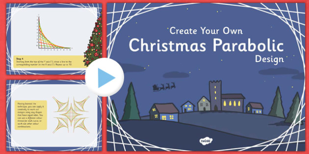Christmas Parabolic Designs PowerPoint (teacher made)
