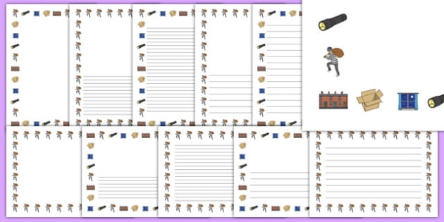 Burglar Page Borders Pack (teacher made)