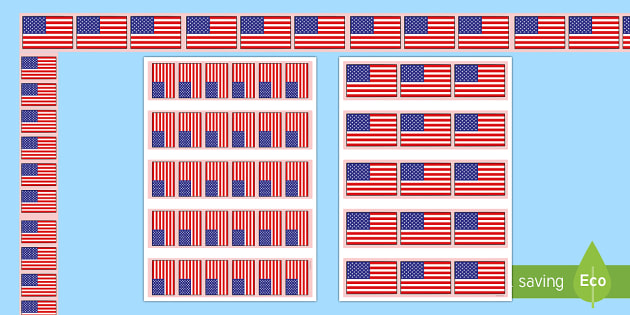 American Flag Display Borders - Flag Day, Bulletin Board