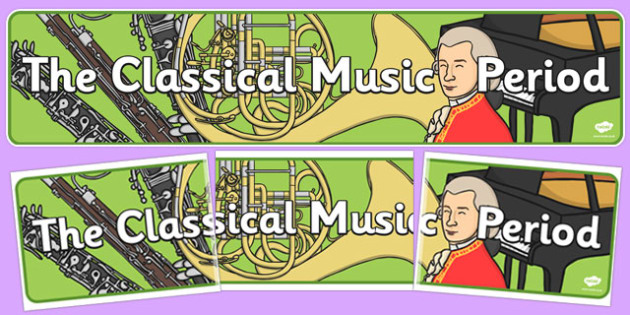 Classical Period Music Display Banner