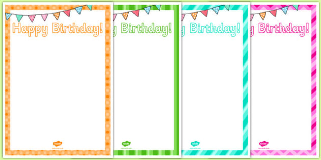 9th Birthday Party Editable Poster (teacher made)