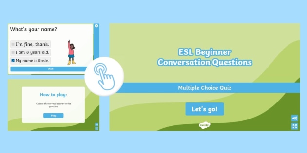 FREE! - ESL Beginner Conversation Questions (teacher made)