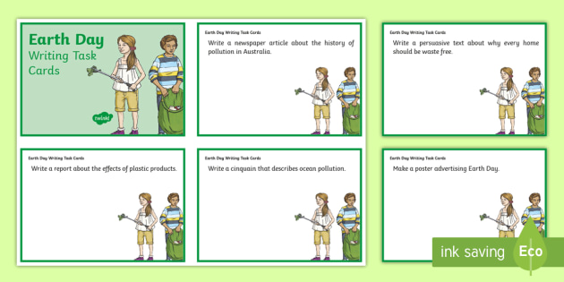 Earth Day Writing Challenge Cards (teacher made)