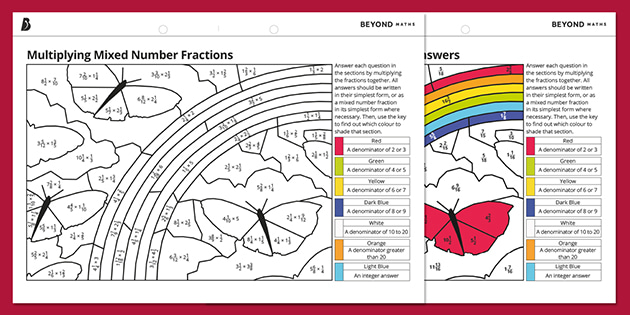 Mixed Number Multiplied By Fractions Worksheet Multiplying Fractions