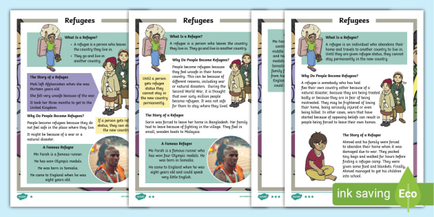 Refugees Fact File (teacher made)