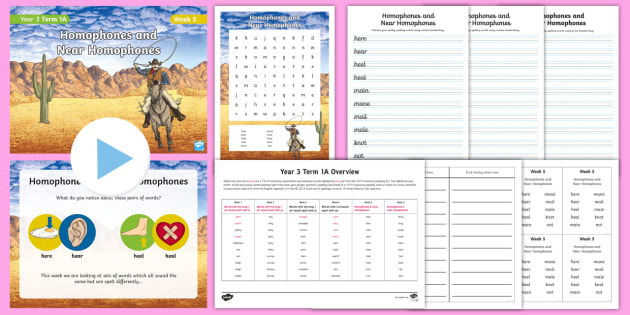 Year 3 Term 1A Week 5 Spelling Pack (teacher made)