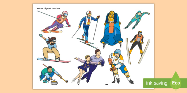 Winter Olympics Cut Outs