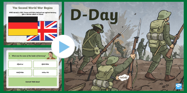 D-Day Informational PowerPoint | D-Day Resources for Kids