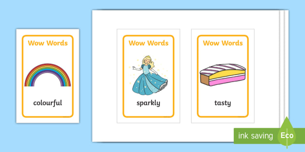 Wow Words Prompt Frame IKEA Tolsby/Fiestad - Wow Words KS1