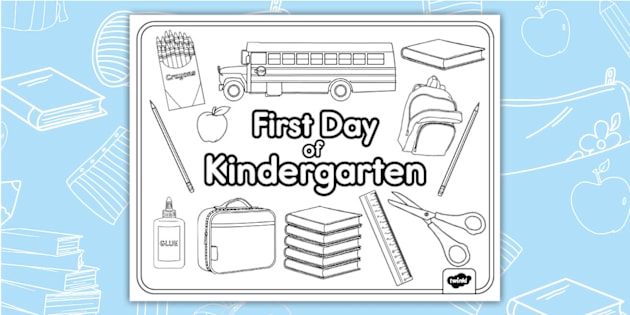 kindergarten classroom coloring pages