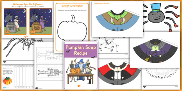 Halloween Activity and Paper Model Resource Pack - halloween, activity ...
