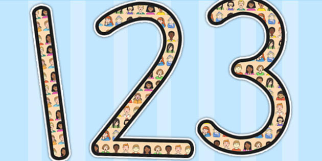 All About Me Display Numbers (teacher made)