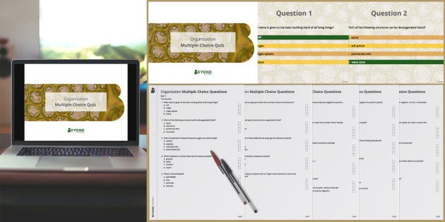 GCSE Organisation Quiz Bundle