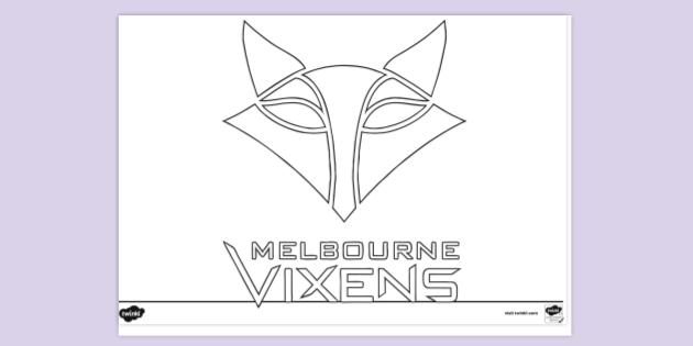 FREE! - Melbourne Vixens Logo Colouring Sheet (teacher made)