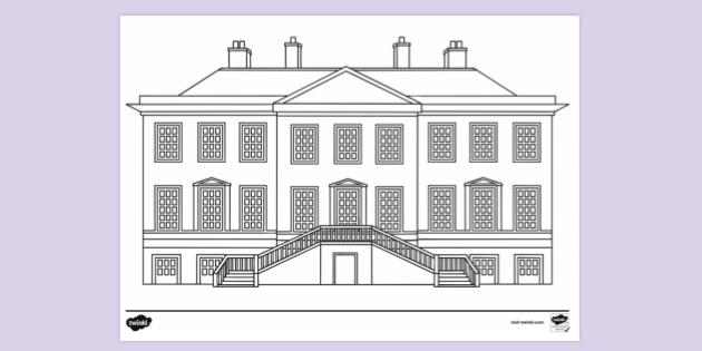 FREE! - Netherfield House Colouring Sheet | Colouring Sheets