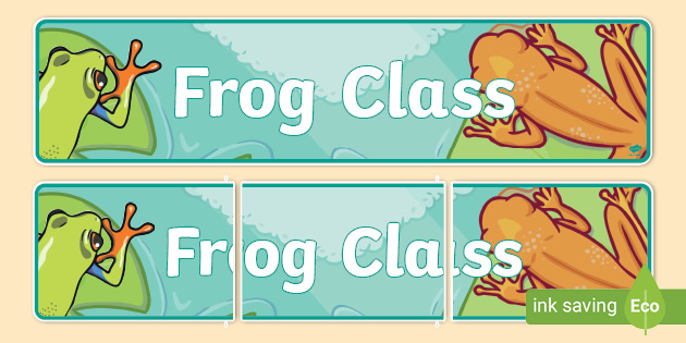 FREE! - Frog Themed Classroom Display Banner (teacher made)