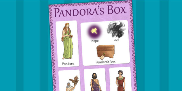 Pandoras Box Ancient Greek Myth Vocabulary Mat - greek mythology