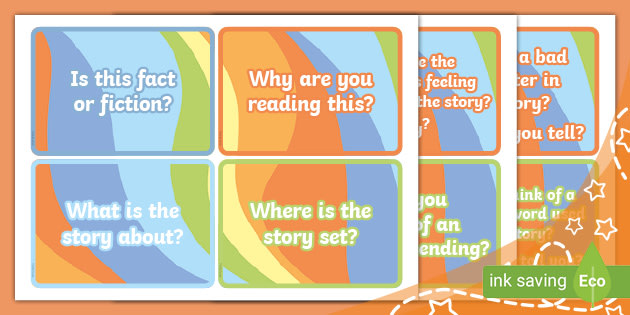Reading Prompt Cards (teacher made)