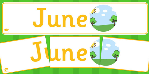👉 June Display Banner (teacher made)