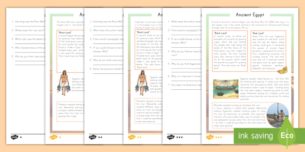 Survival in Ancient Egypt Differentiated Reading Comprehension