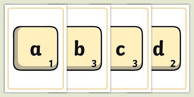 Free Printable Scrabble Letter Tiles