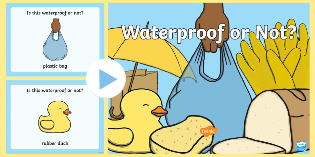 Waterproof or Not PowerPoint - Waterproof or Not Display Posters