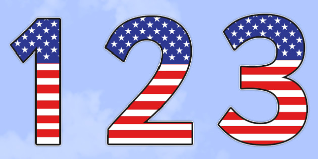 USA Display Numbers (teacher made)