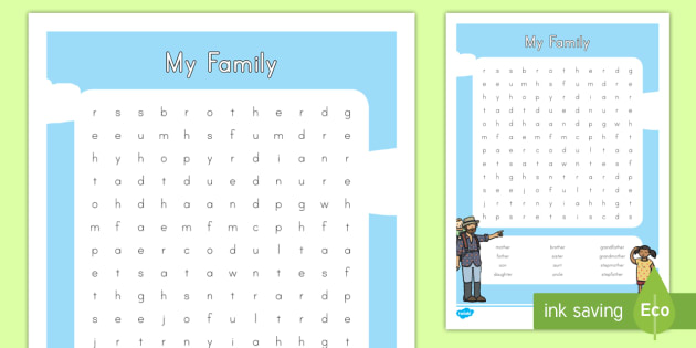 My Family Word Search