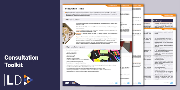 Consultation Toolkit (teacher made)
