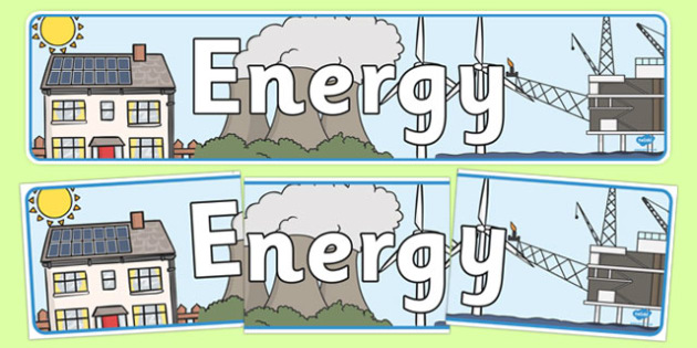 Energy Themed Banner