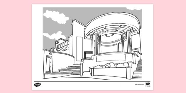 FREE! - Art Gallery Tate St Ives Colouring Sheet | Colouring Sheets