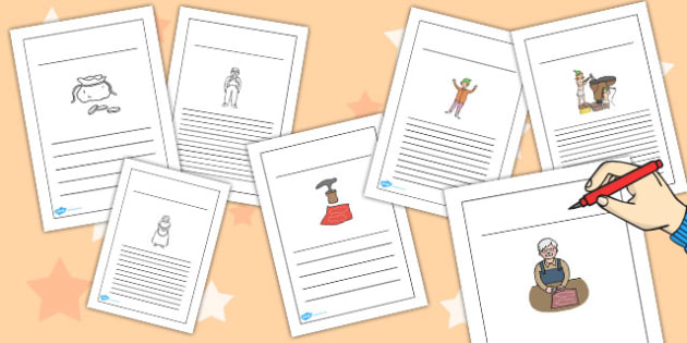 The Elves and the Shoemaker Writing Frames (teacher made)