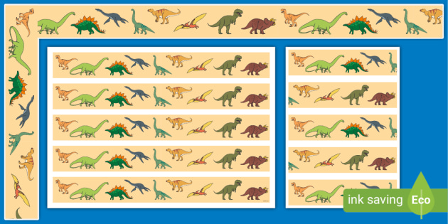 Dinosaurs Display Borders (teacher made)