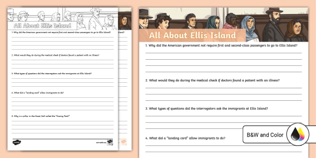 All About Ellis Island Quiz (teacher made)