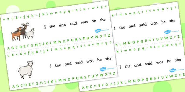 The Three Billy Goats Gruff Alphabet Strips