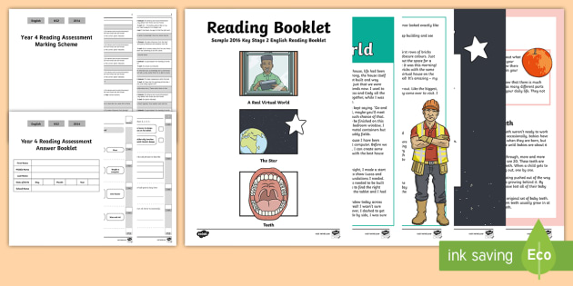 Year 4 Reading Assessment Resource Pack (teacher made)