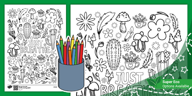 Breathe Coloring Page