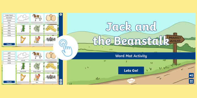 Interactive Jack and the Beanstalk Word Mat | Twinkl Go!