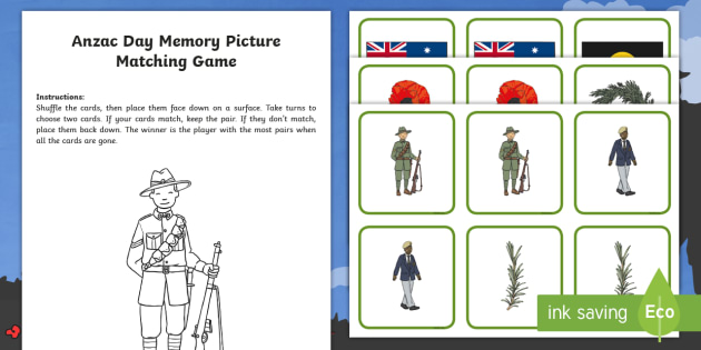 Anzac Day Memory Game (Teacher-Made)