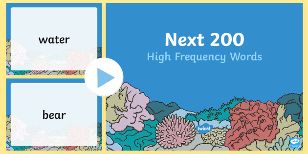 Next 200 High Frequency Words PowerPoint (teacher made)