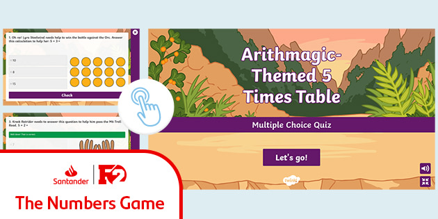 FREE! - Arithmagic-Themed 5 Times Table Multiple Choice Quiz - Maths